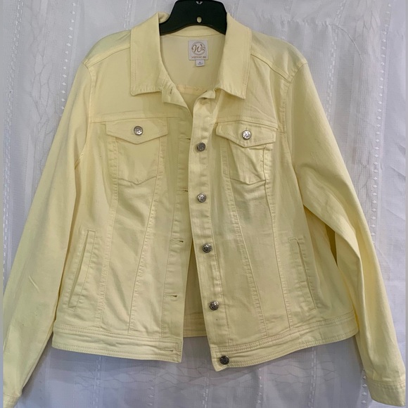 Westport | Jackets & Coats | Good Condition Size Xl Yellow Jean Jacket ...